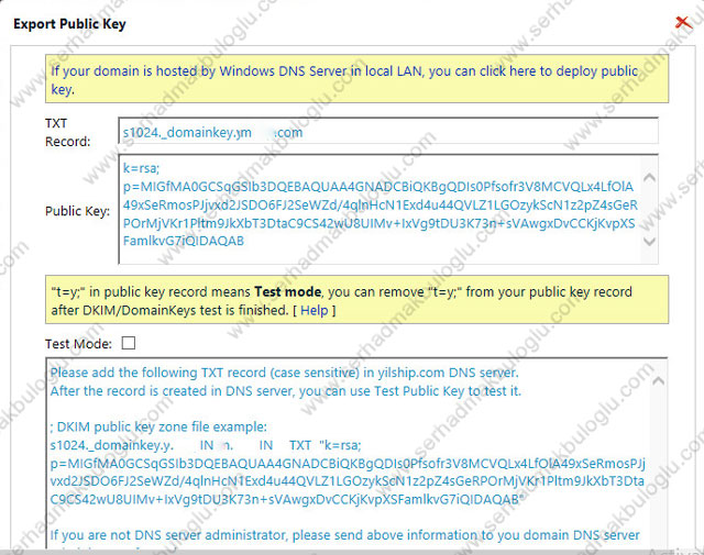 Exchange Server 2010/2013/2016 - DKIM | Serhad Makbuloglu