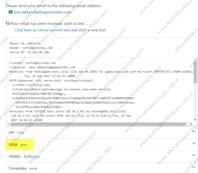 Exchange Server 2010/2013/2016 - DKIM | Serhad Makbuloglu