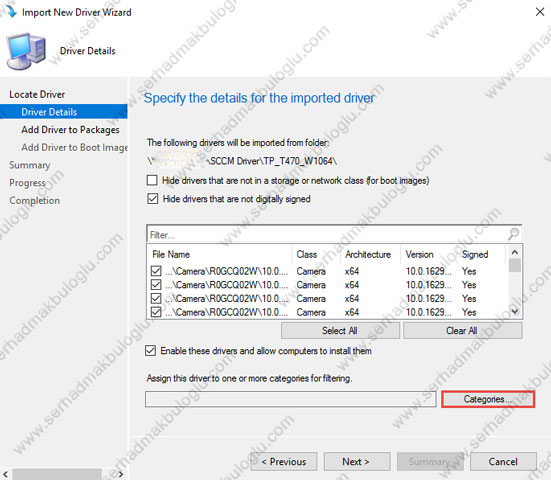 Import Drivers and Create Driver Package in SCCM | Serhad Makbuloglu