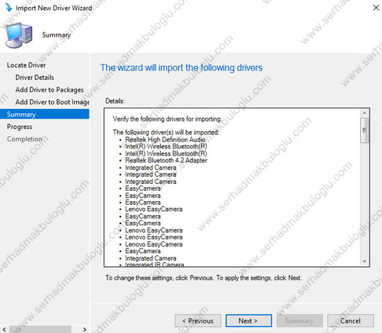Import Drivers and Create Driver Package in SCCM | Serhad Makbuloglu