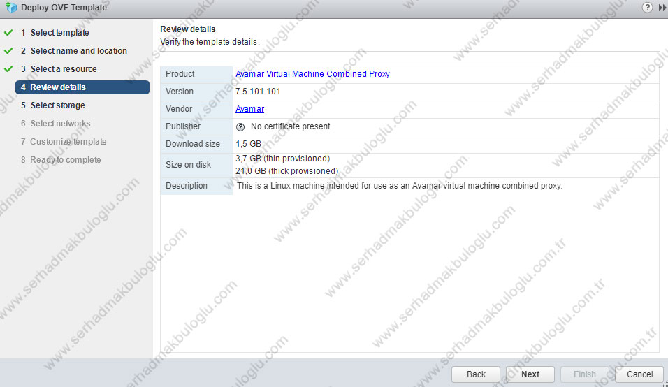 Upgrade/Install Avamar Proxy VM | Serhad Makbuloglu
