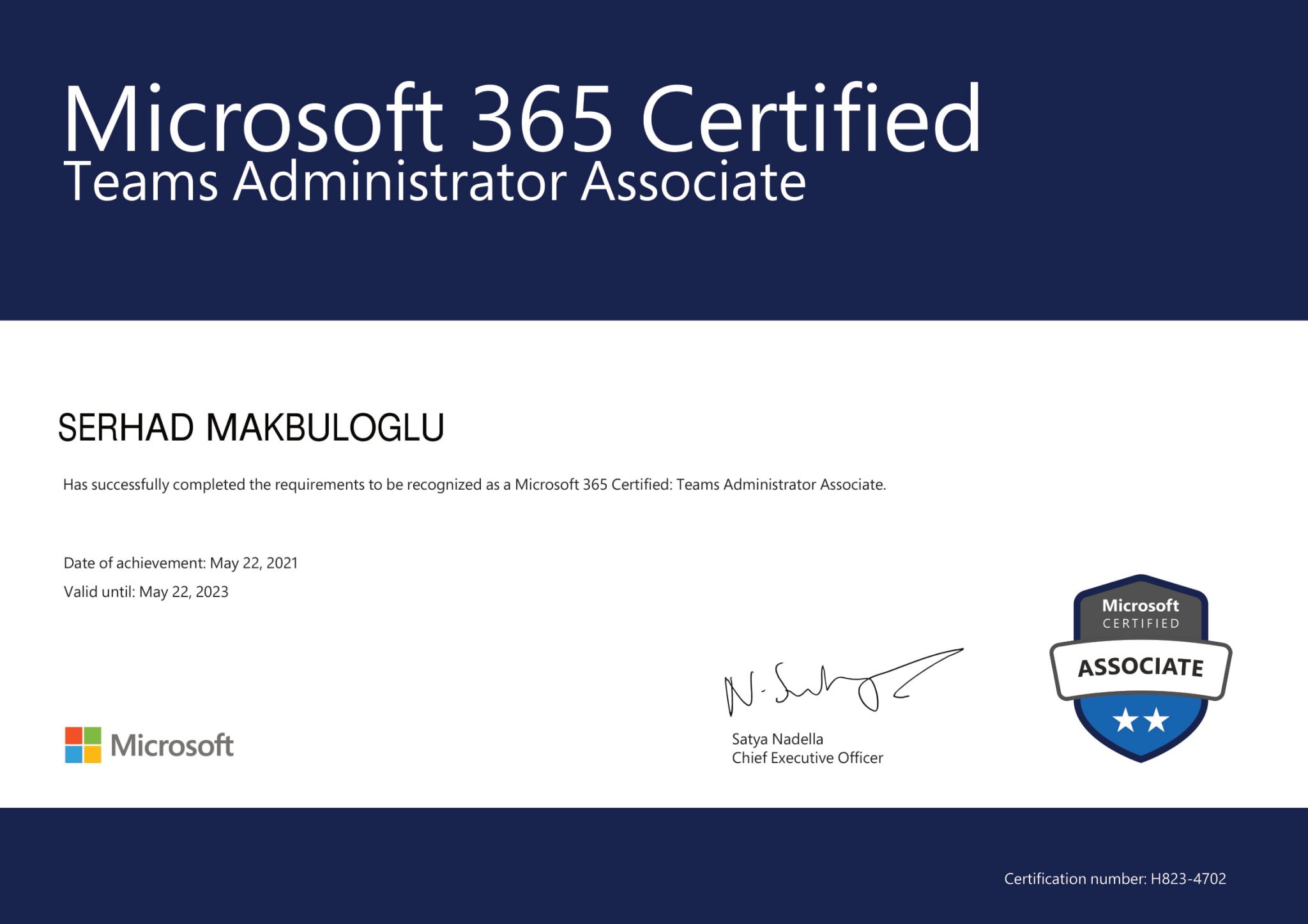 Microsoft 365 Certified: Teams Administrator Associate | Serhad Makbuloglu