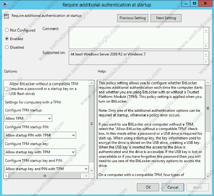 Store Bitlocker Recovery Keys In Active Directory Serhad Makbuloglu