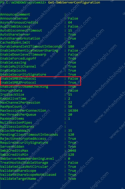 SMB Protocol Versions on Windows | Serhad Makbuloglu