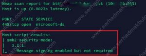 SMB Signing not required | Serhad Makbuloglu