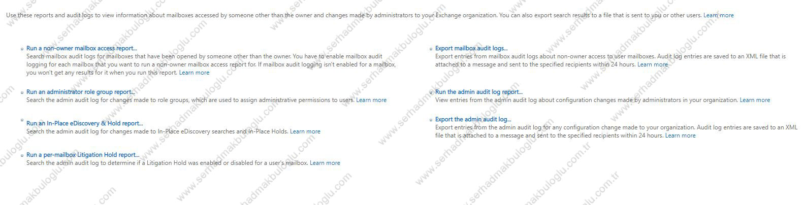 Exchange Server Mailbox Audit Logging | Serhad Makbuloglu
