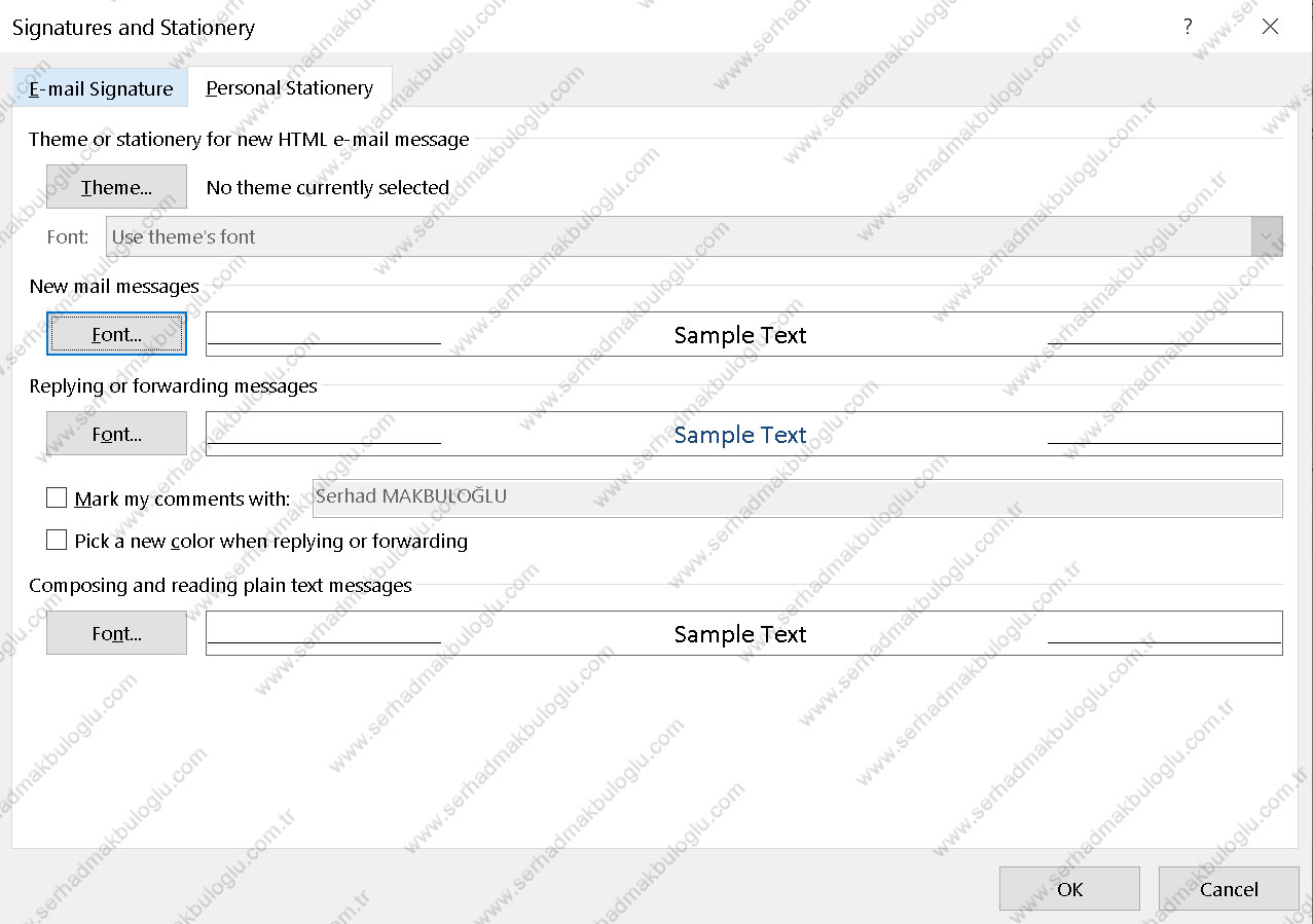 Set Outlook Default Font from Group Policy | Serhad Makbuloglu Set Outlook Default Font from Group Policy | Serhad Makbuloglu