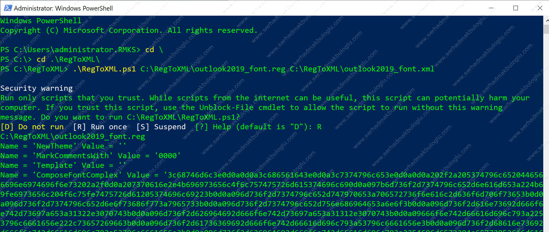 Set Outlook Default Font from Group Policy | Serhad Makbuloglu Set Outlook Default Font from Group Policy | Serhad Makbuloglu
